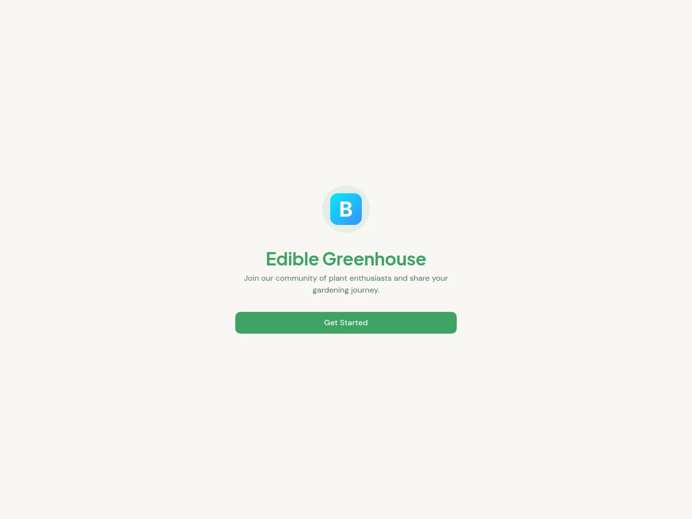 Edible Greenhouse Hub