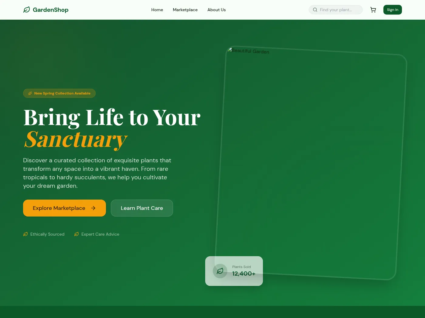 GardenShop Web App