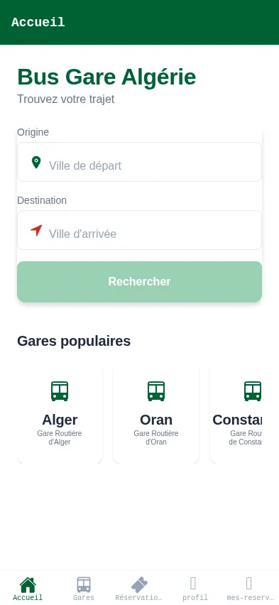 Bus Gare Algérie