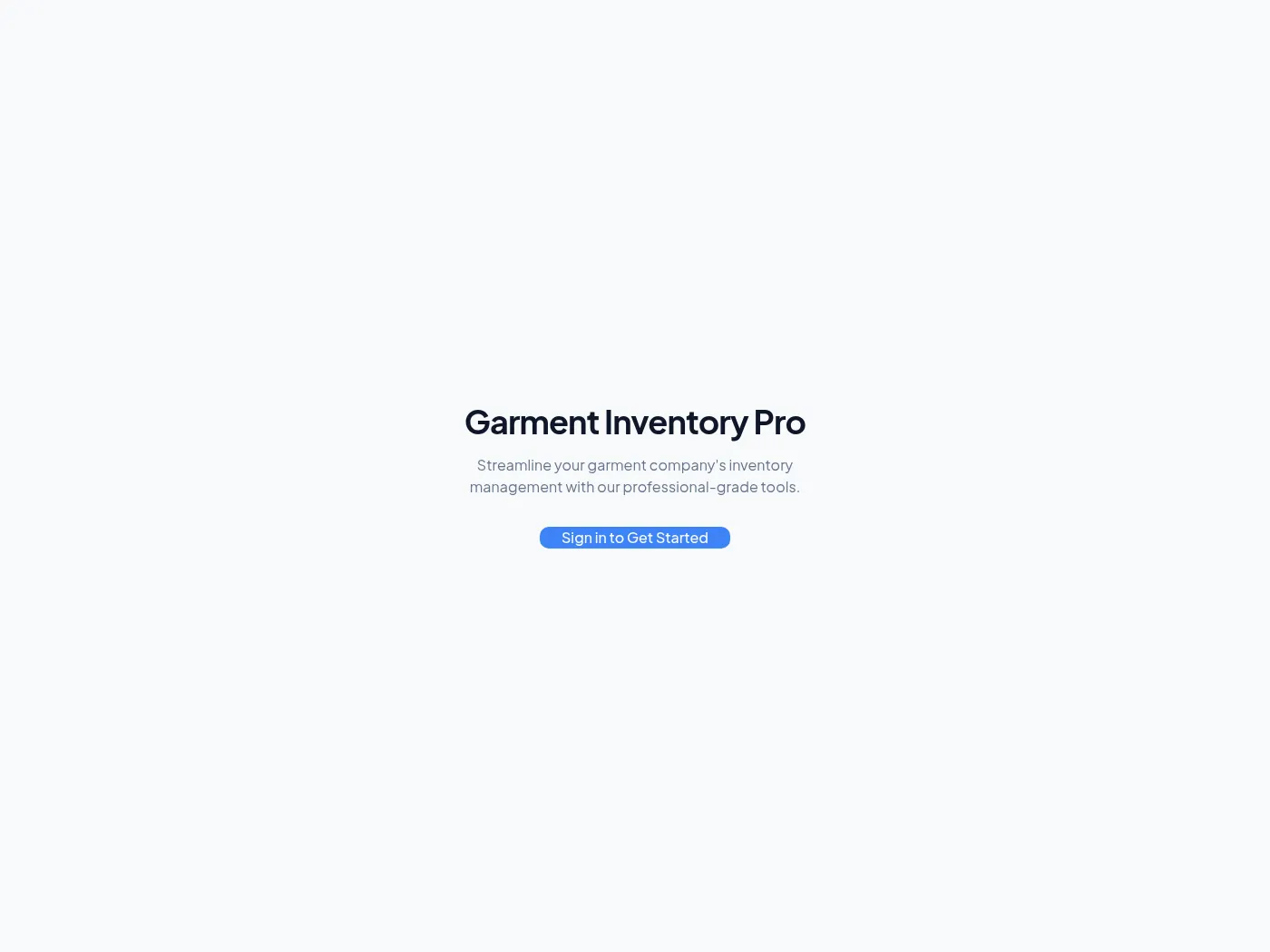 Garment Inventory Pro