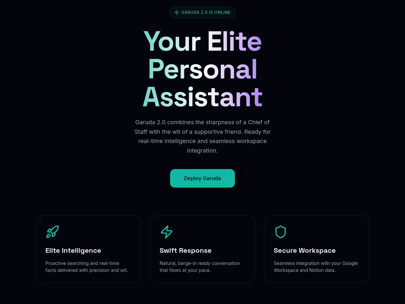 Garuda 2.0 Voice Assistant