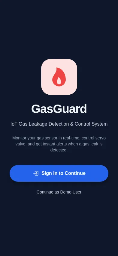 GasGuard Mobile IoT App