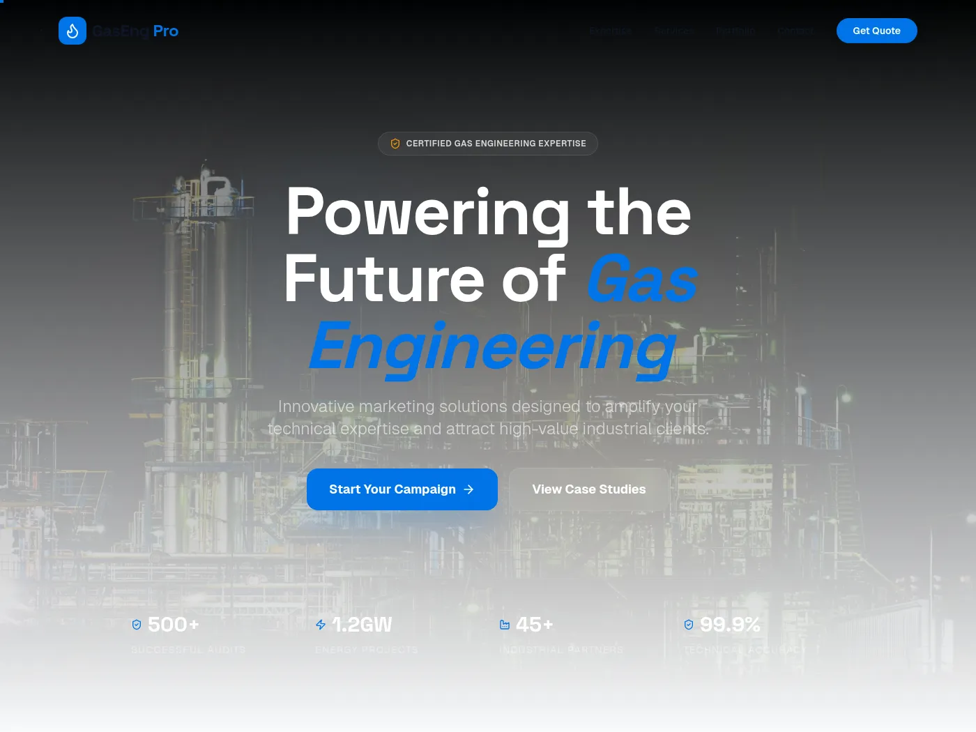 Gas Engineering Promo Site