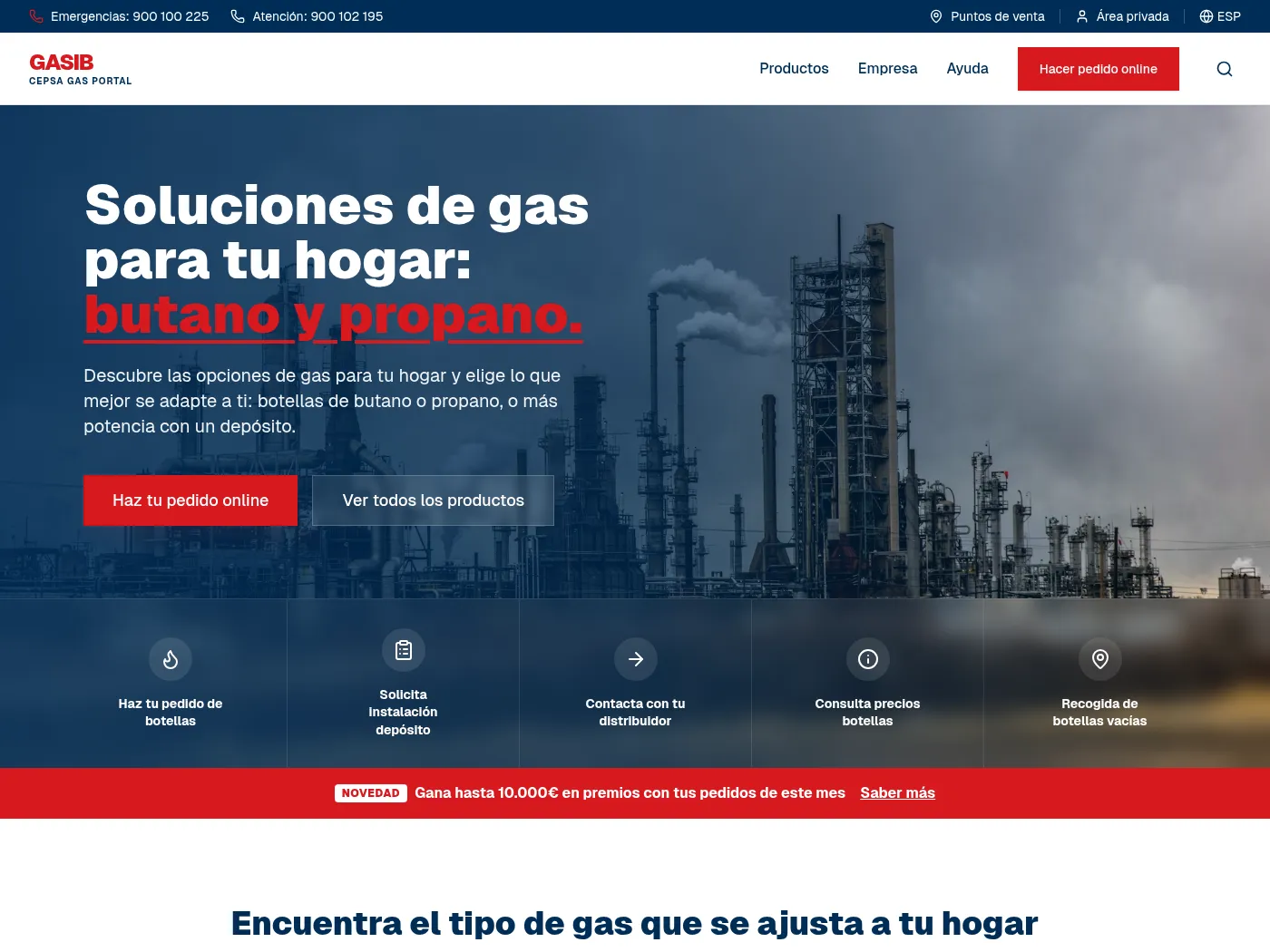 Gas Productos Portal