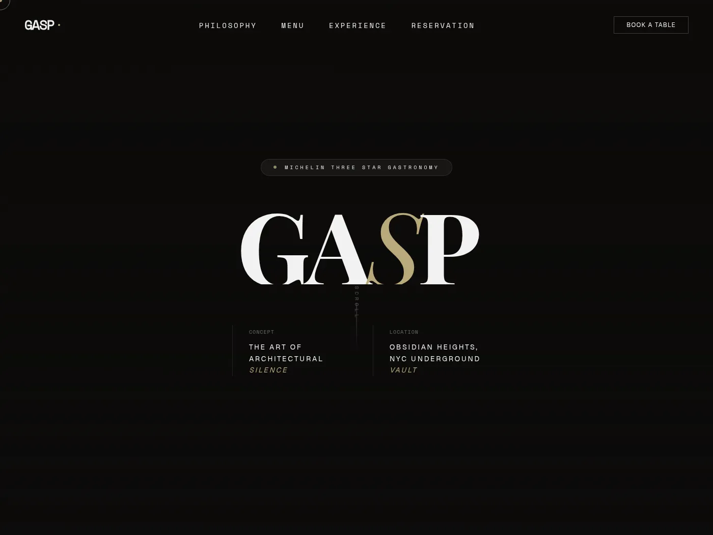 GASP Restaurant 3D Site