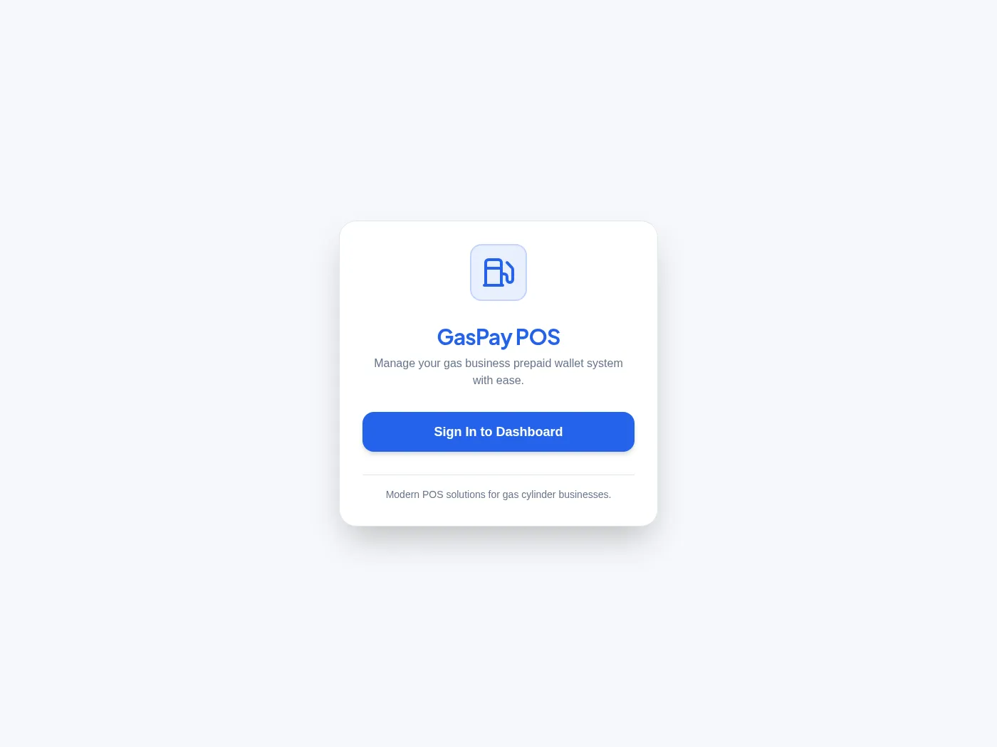 GasPay POS Wallet