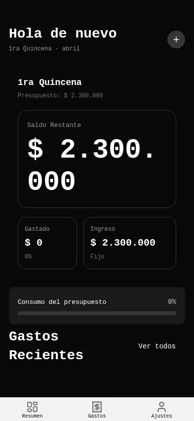 Gastos Quincenales Tracker