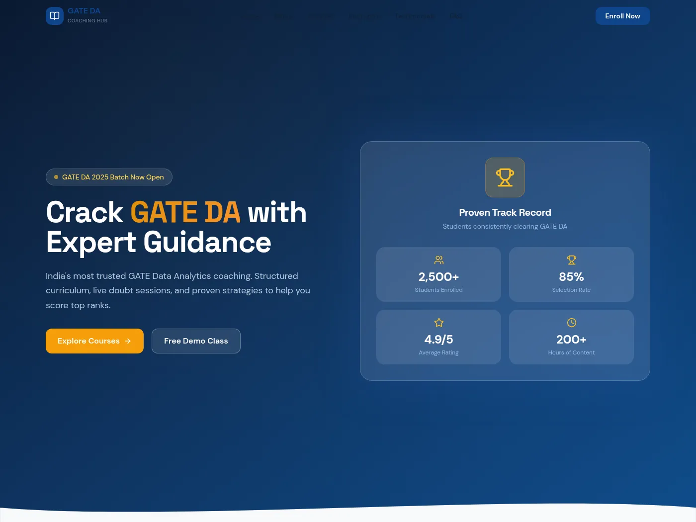 GATE DA Coaching Hub