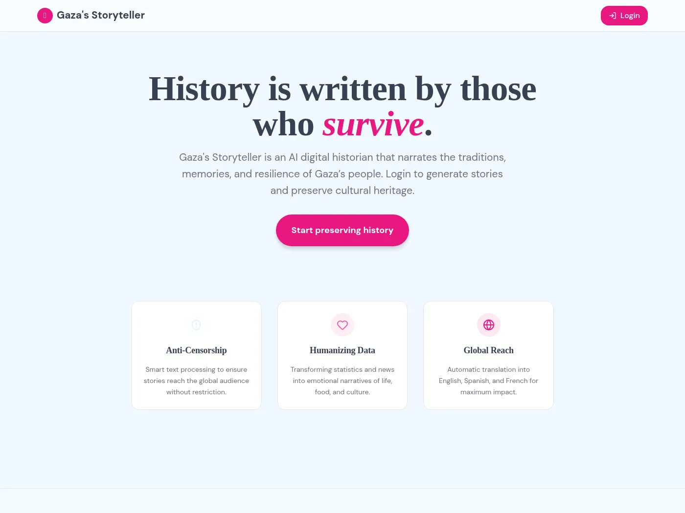 Gaza Storyteller AI