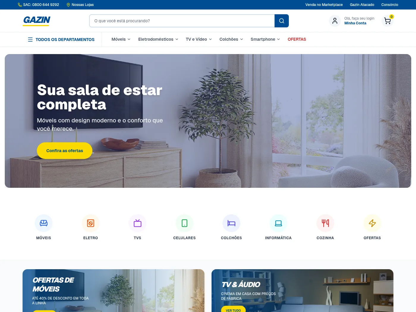 Gazin E-Commerce Clone