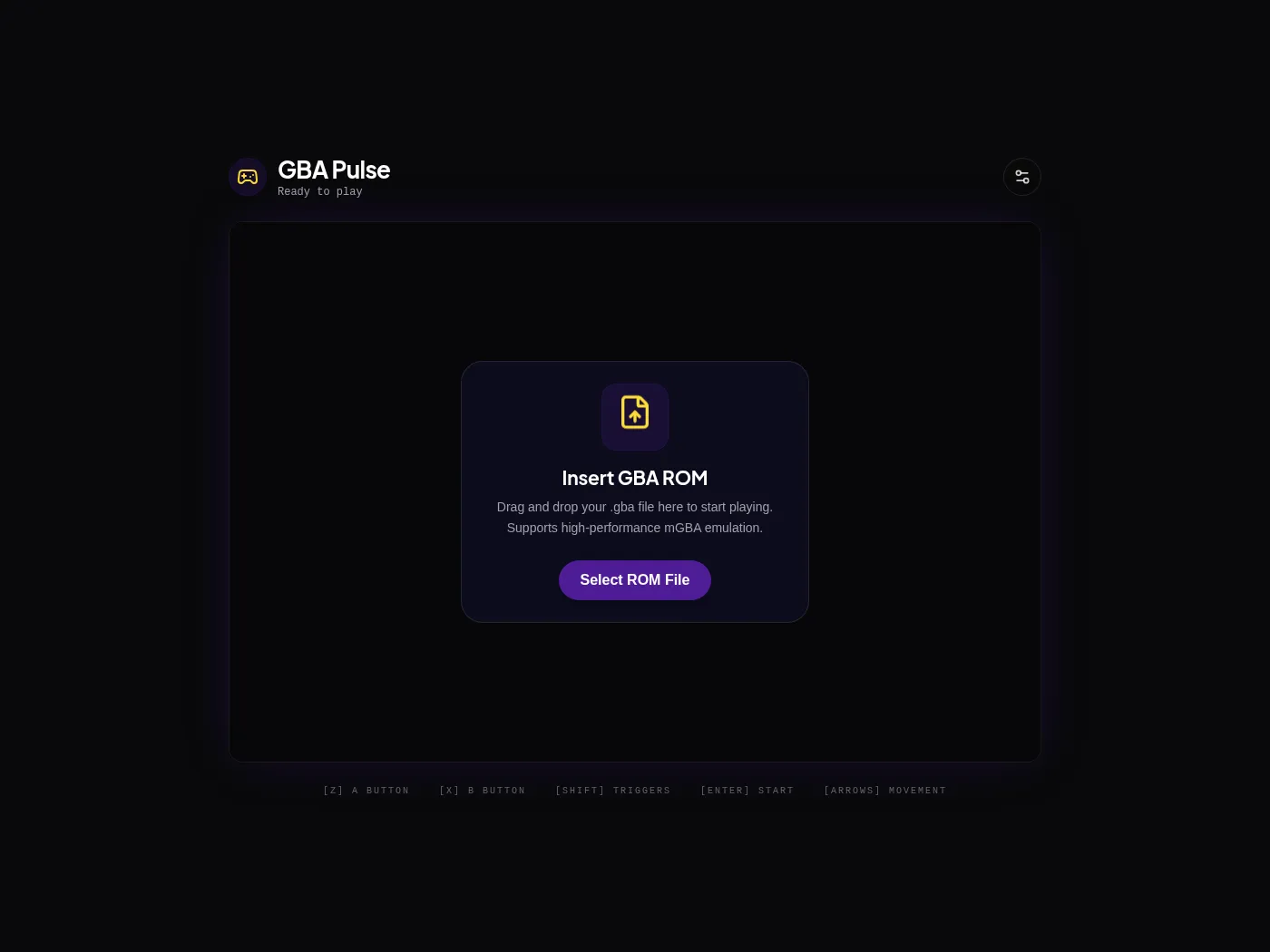 GBA Emulator Web