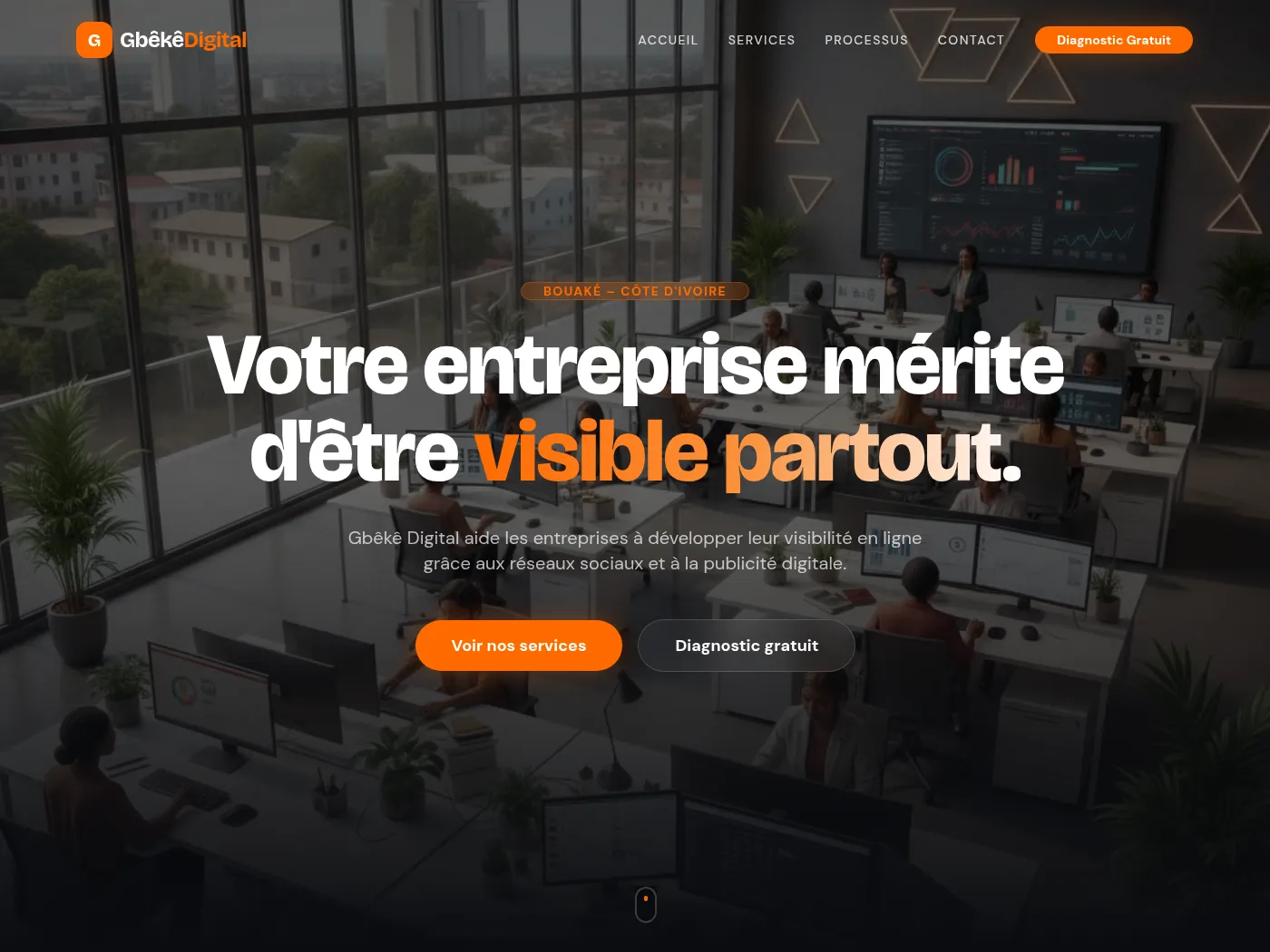 Gbêkê Digital Landing