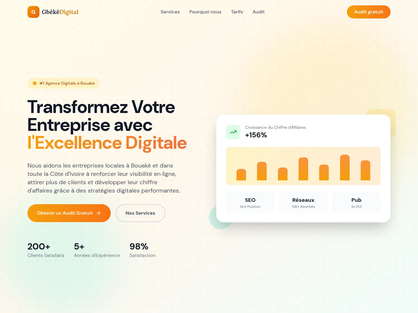Gbêkê Digital Landing