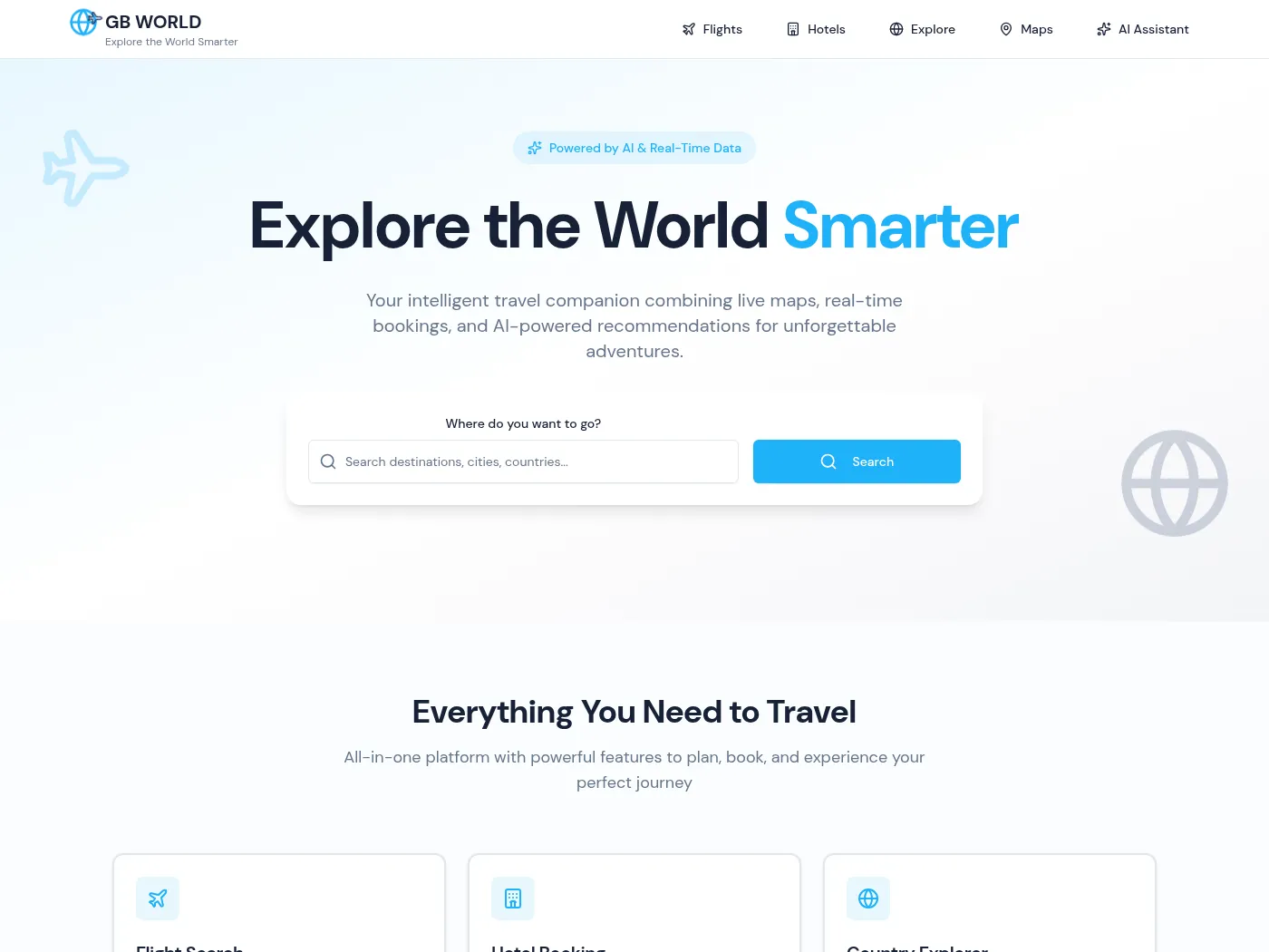 GB WORLD Travel AI
