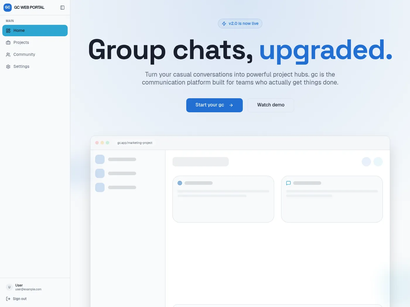 GC Web Portal