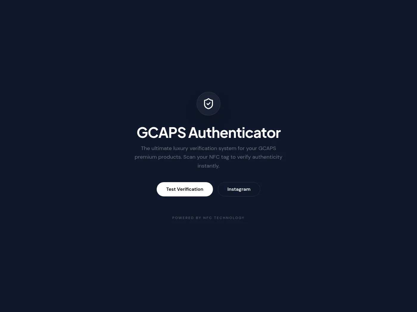 GCAPS NFC Authenticator