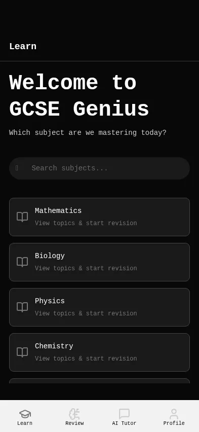 GCSE Genius App