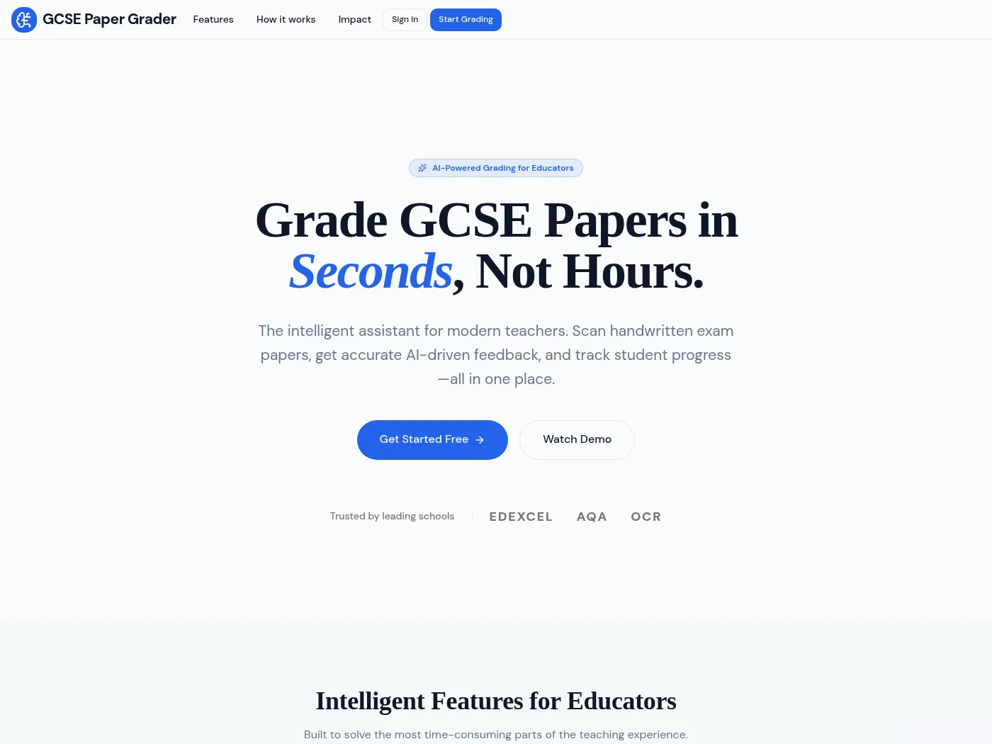GCSE Paper Grader