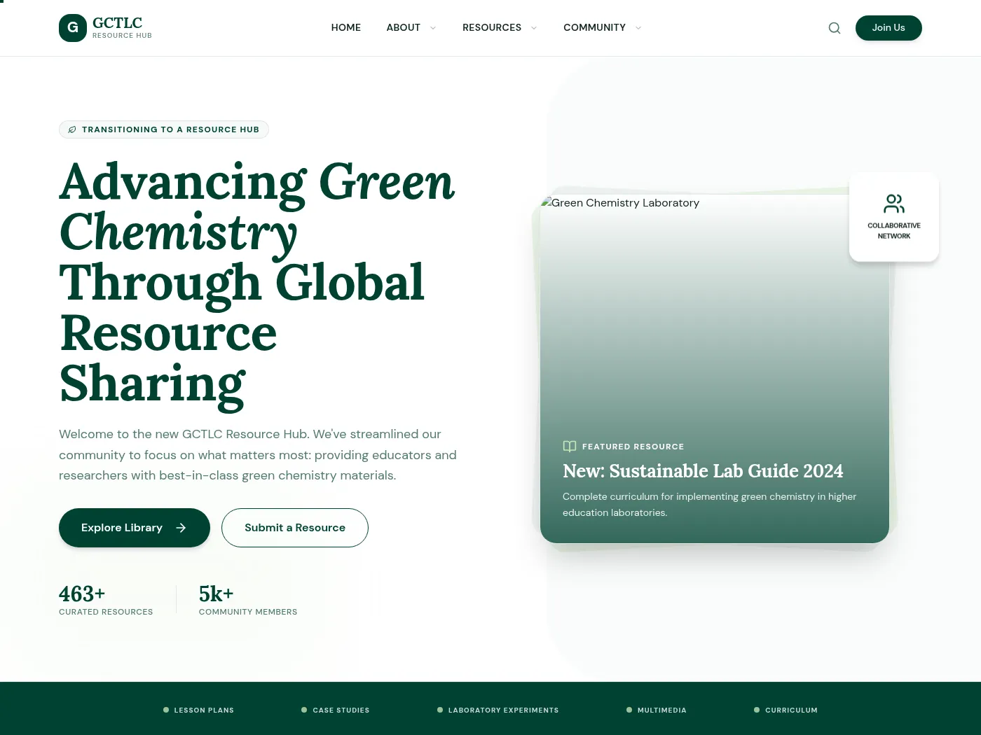 GCTLC Resource Hub Mockup