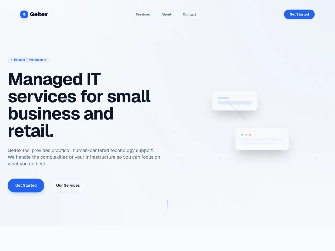Geitex Inc. Website