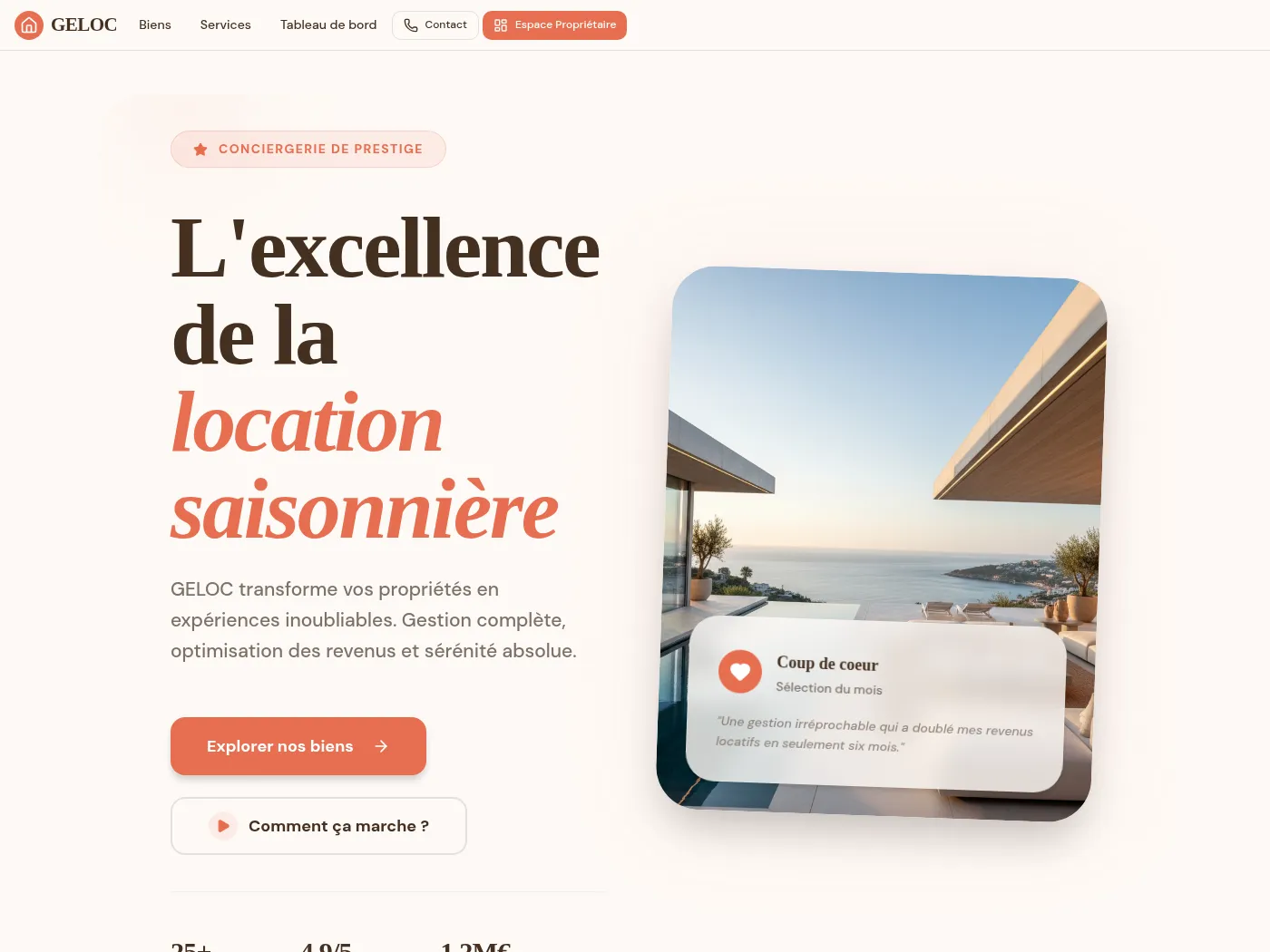 GELOC Home Dashboard