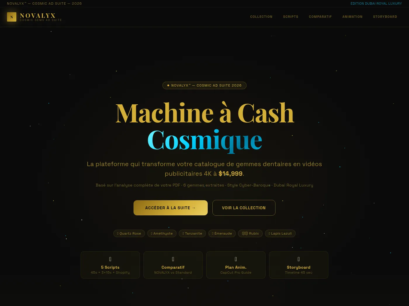 Cosmic Gems Ad Suite