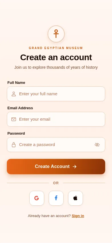 GEM Registration Page