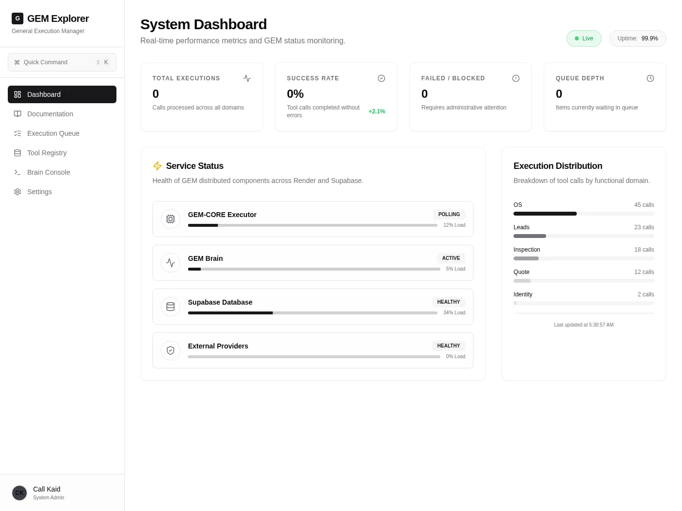 GEM Dynamic UI Explorer