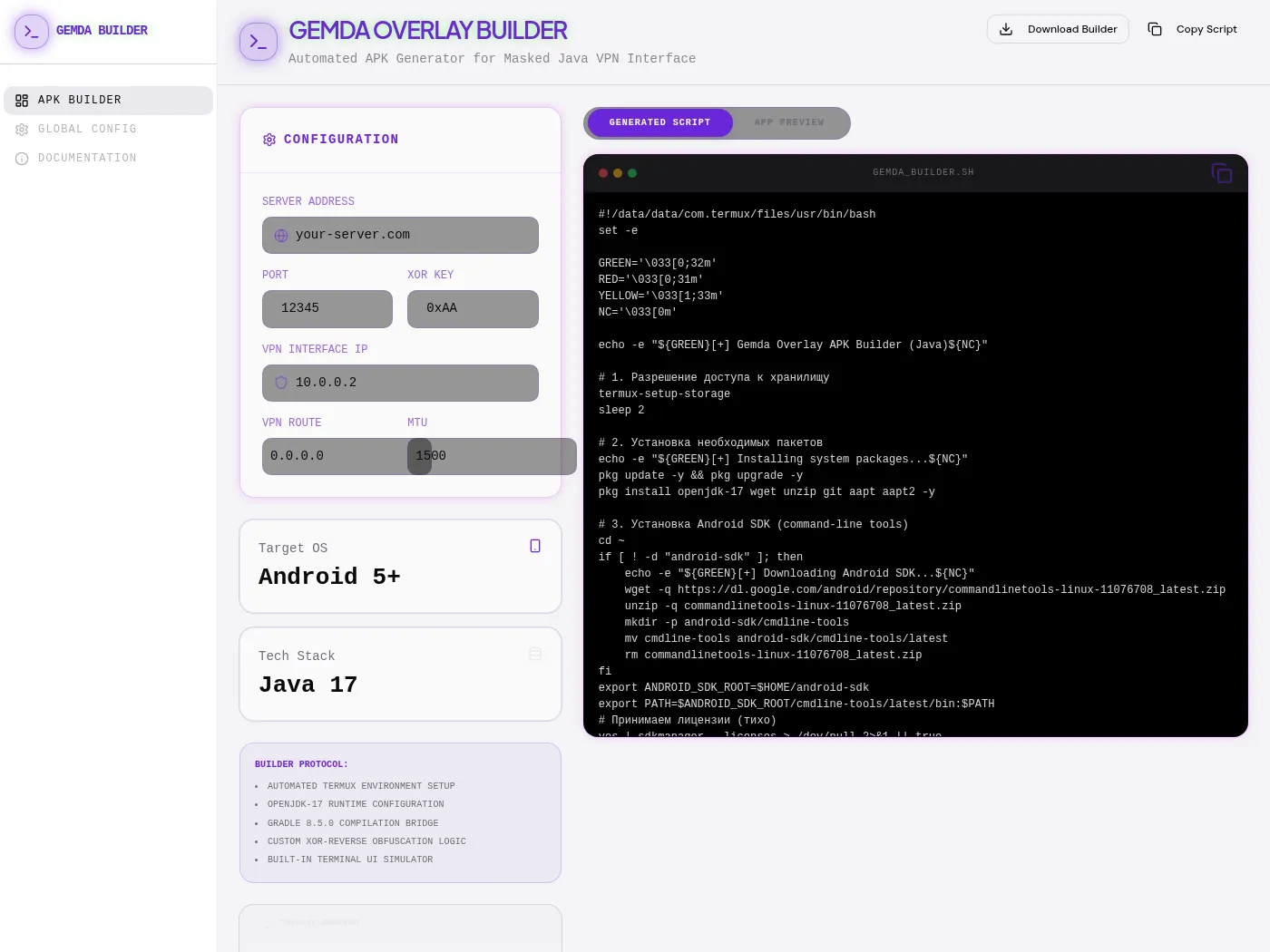 Gemda Overlay APK Builder