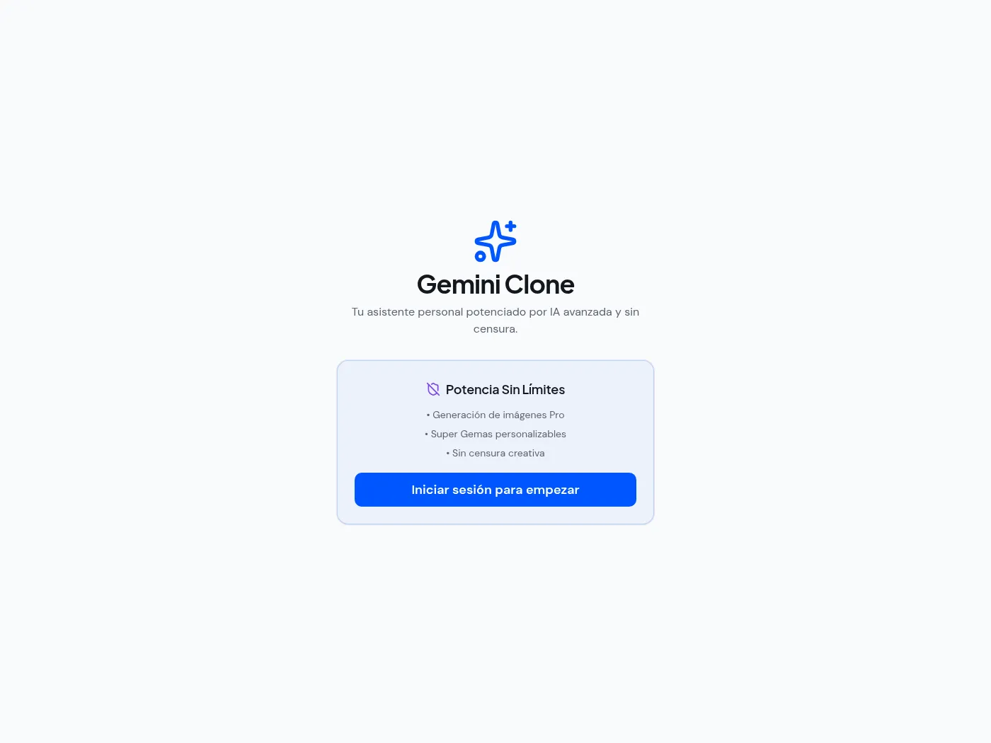 Gemini AI Clone