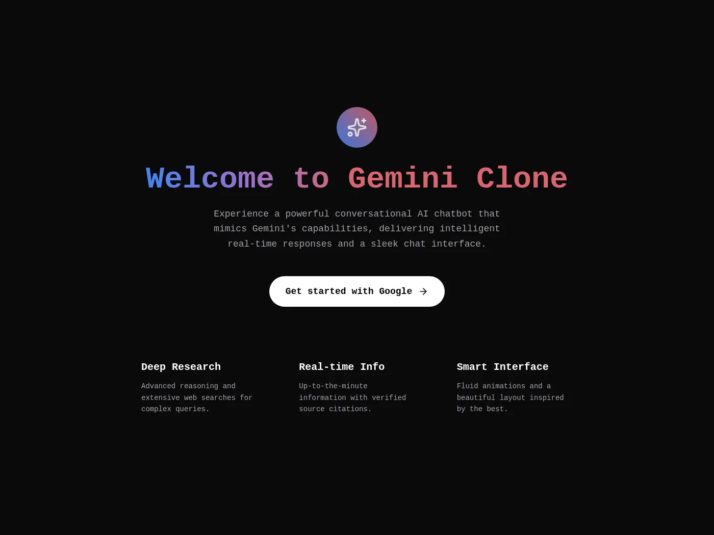 Gemini Clone AI Chat