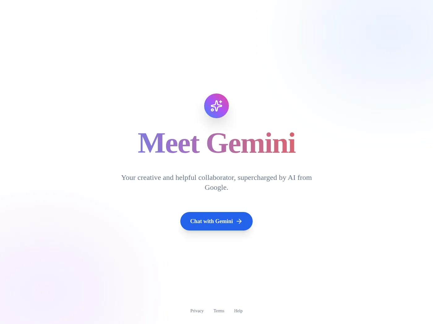 Gemini AI Web Clone