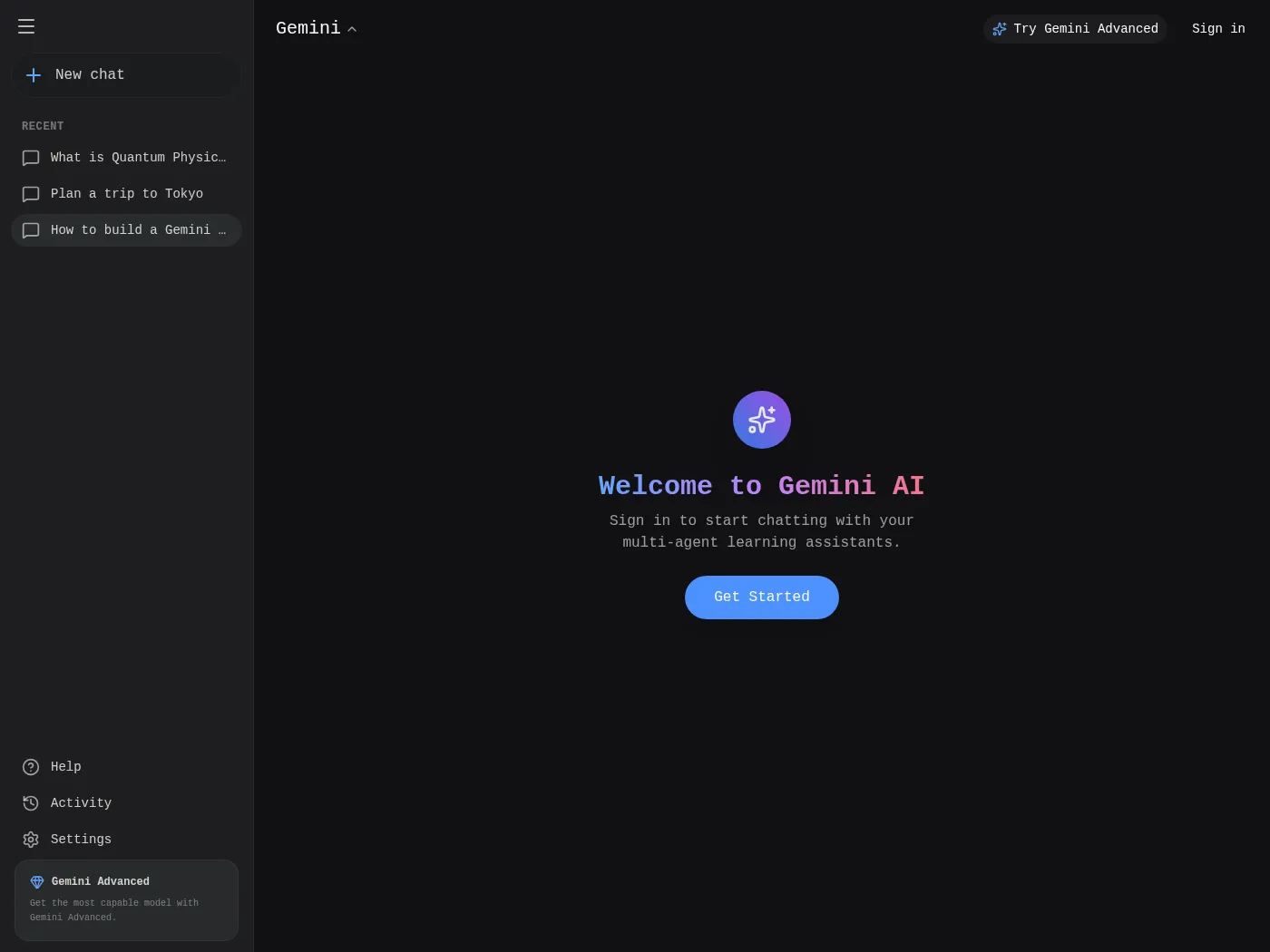 Gemini AI Multi-Agent App