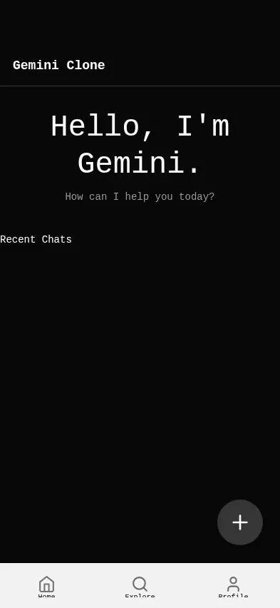 Gemini AI Clone