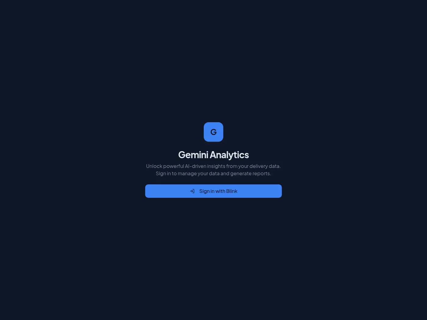 Gemini Analytics Dashboard