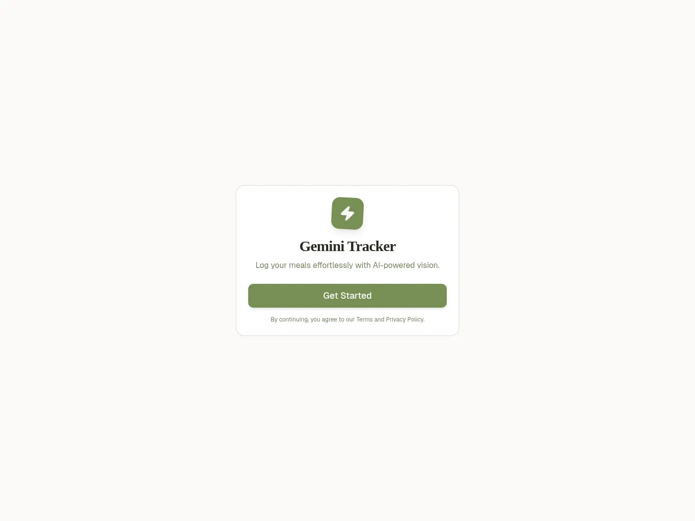 Gemini Calorie Tracker