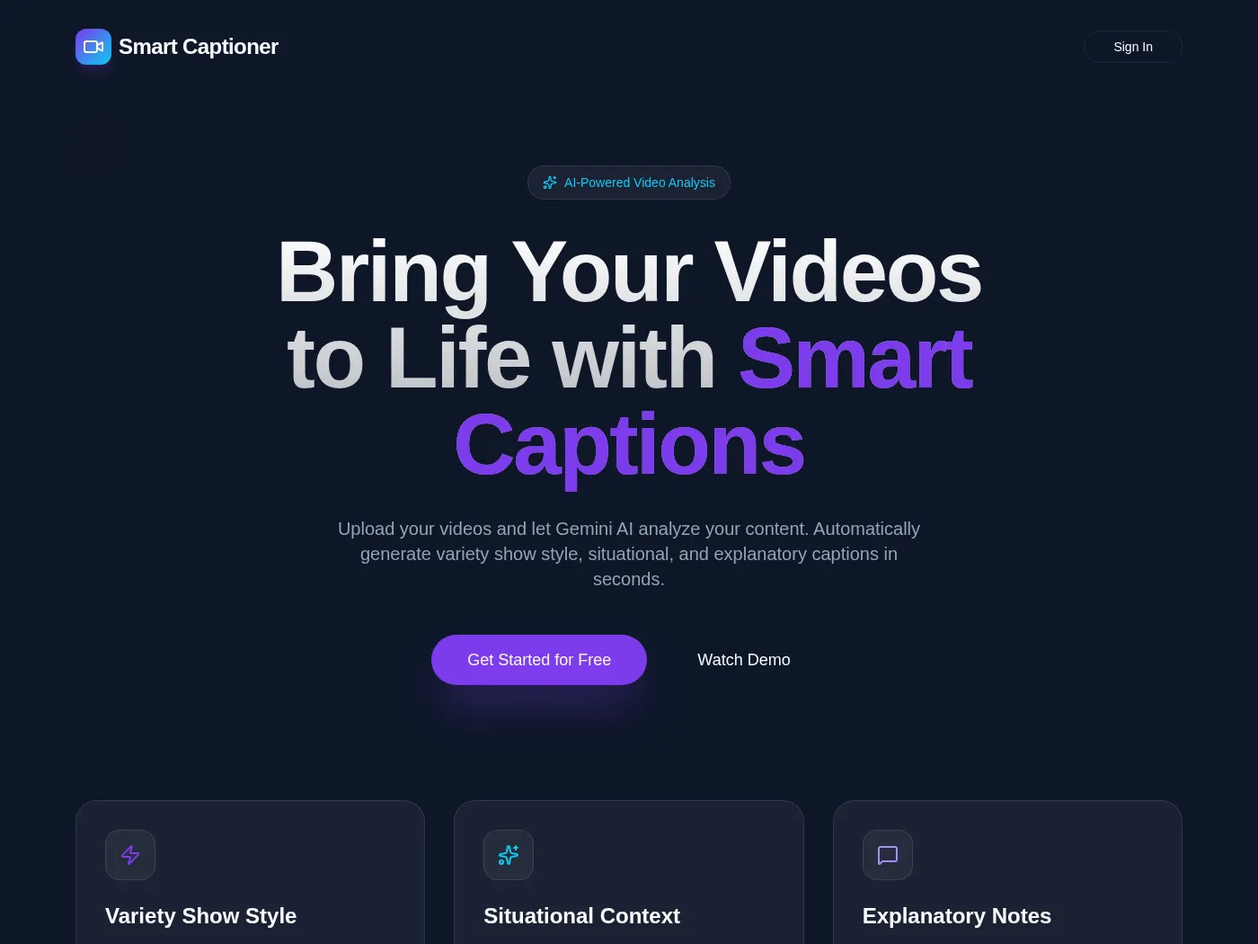 Smart Video Captioner