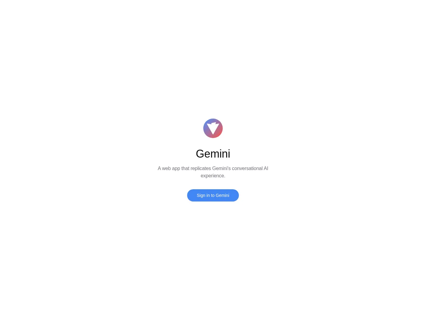 Gemini Chat Clone