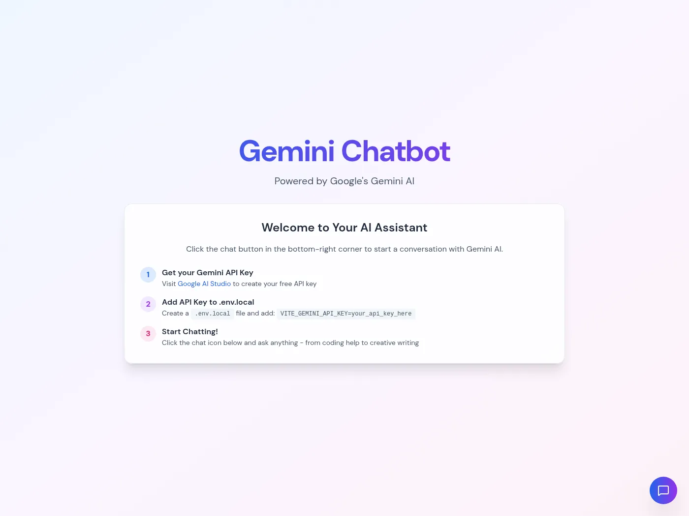 Gemini Chatbot Clone