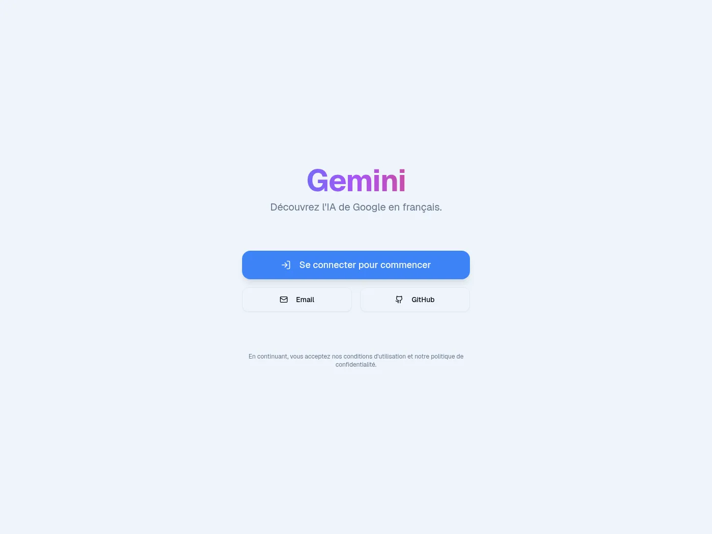 Gemini IA French Clone