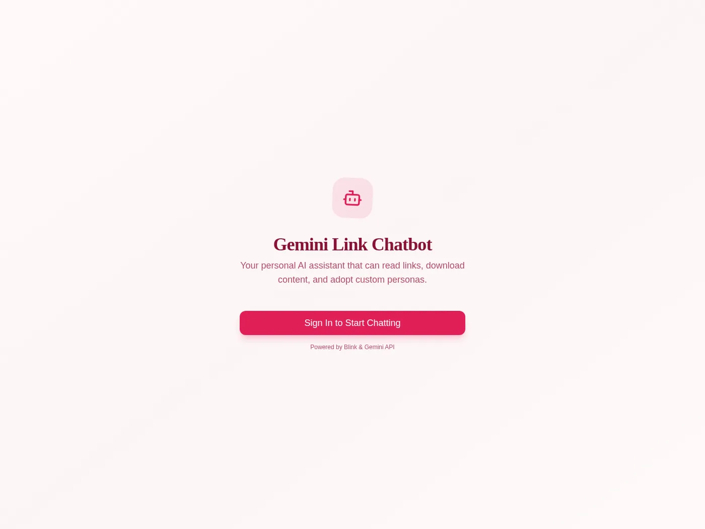 Gemini Link Chatbot