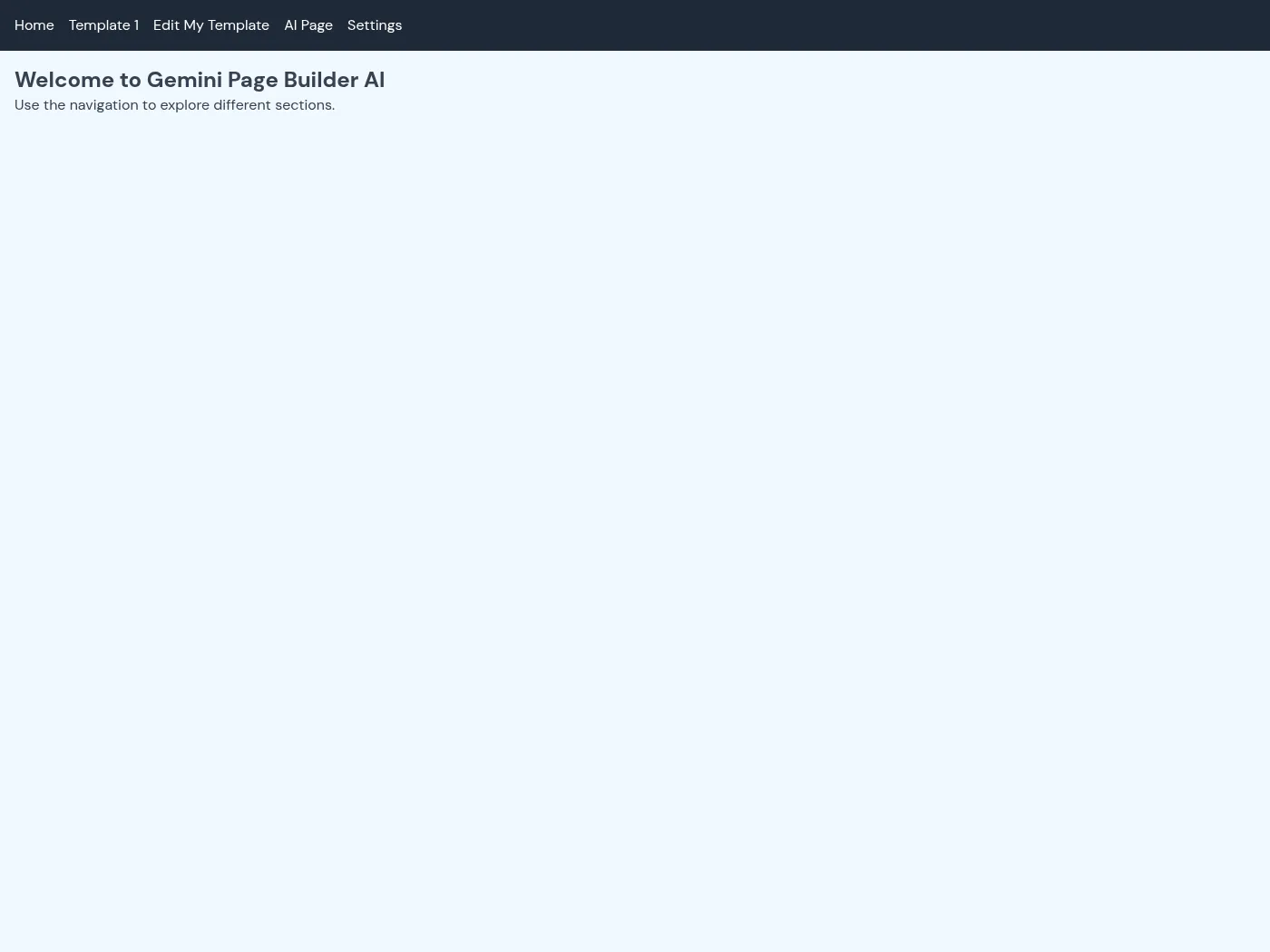 Gemini Page Builder AI