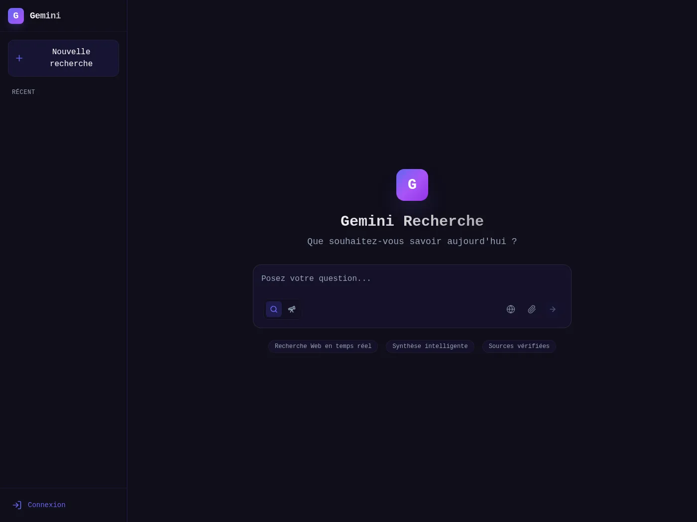 Gemini Recherche IA