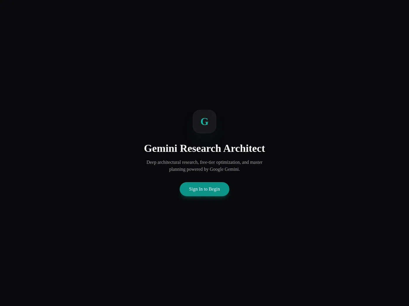 Gemini Research Architect