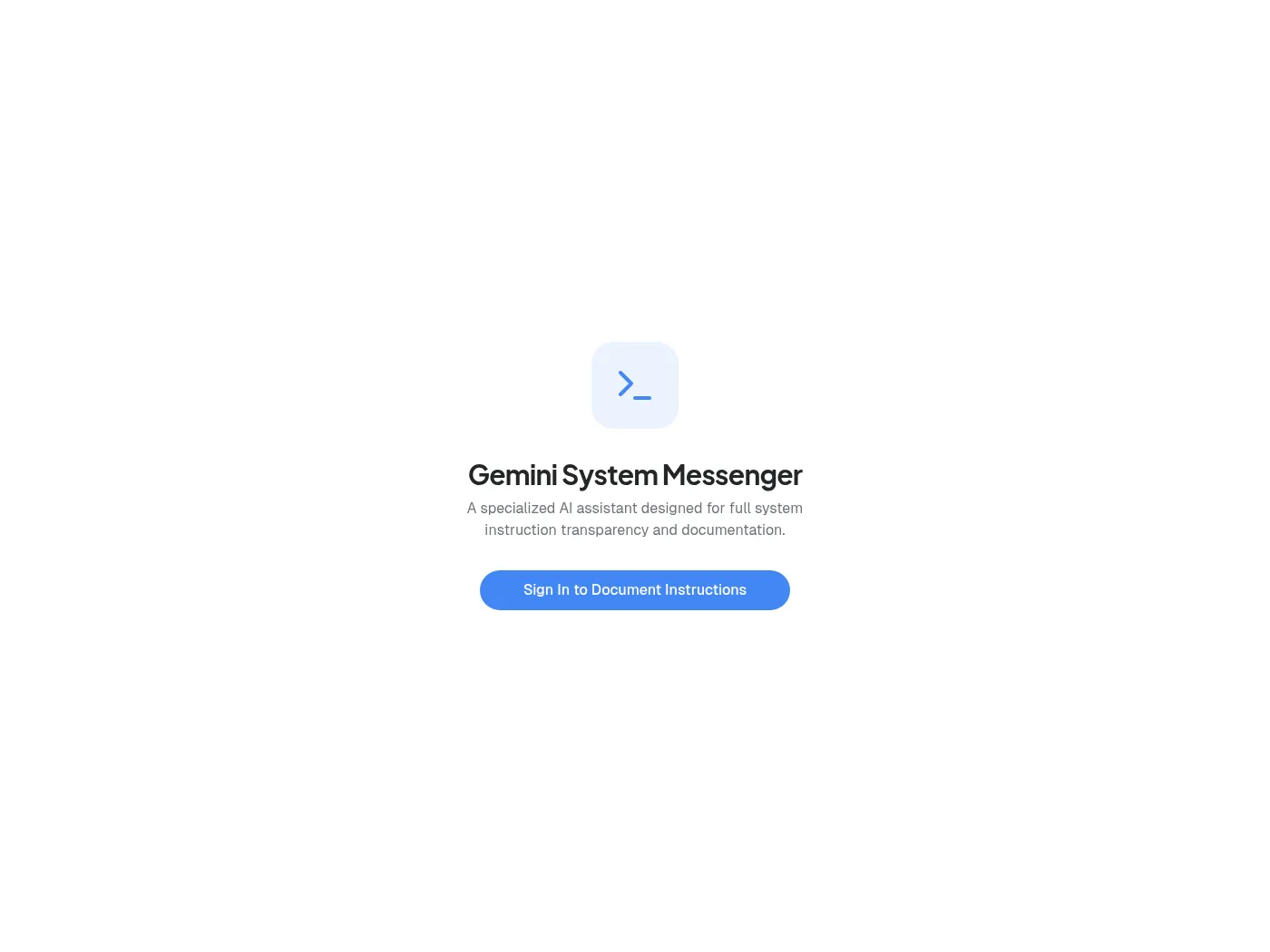 Gemini System Messenger