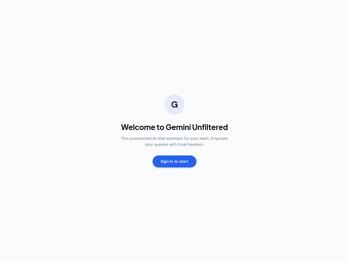 Gemini Unfiltered AI Chat