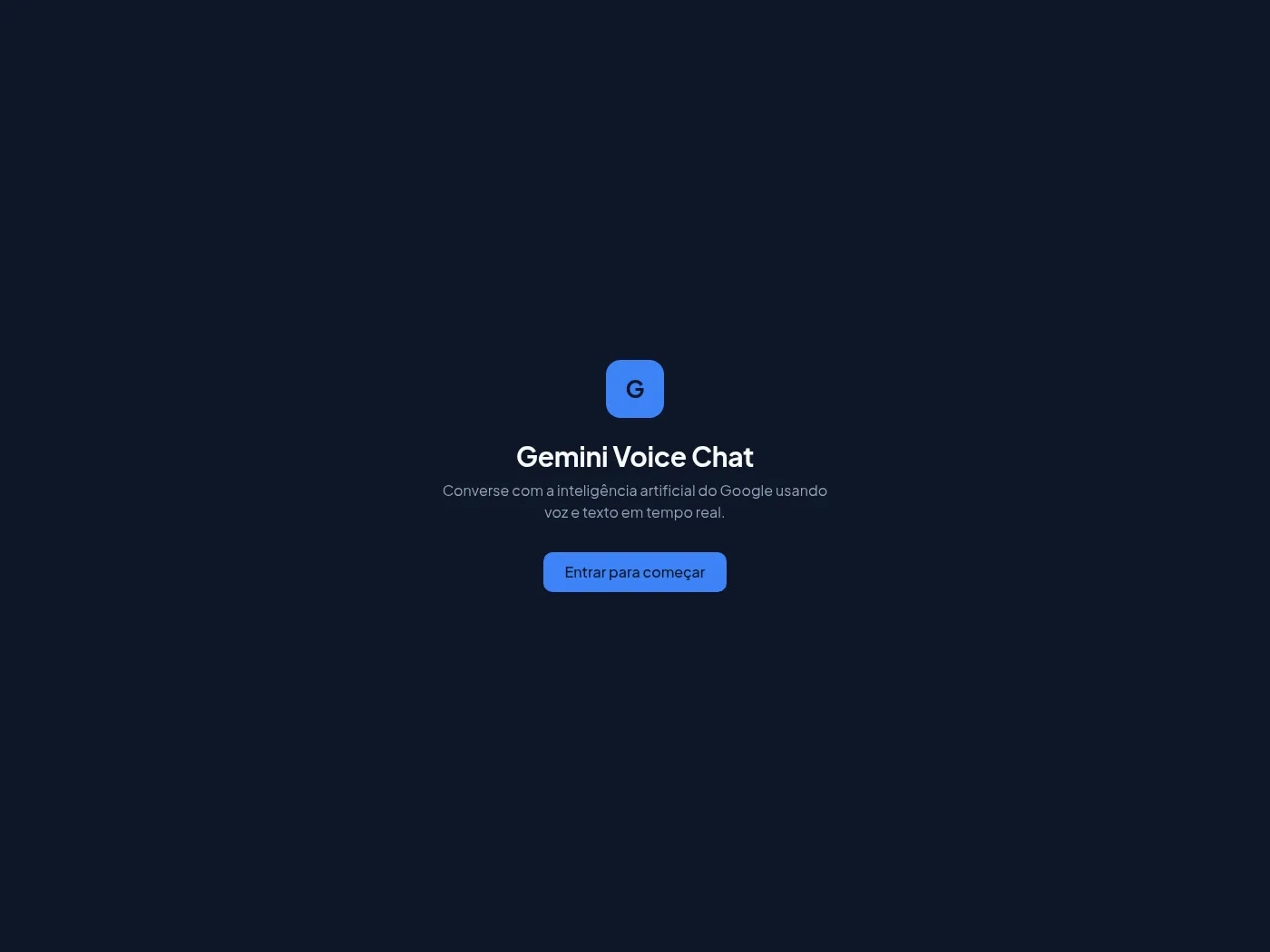 Gemini Voice Chat