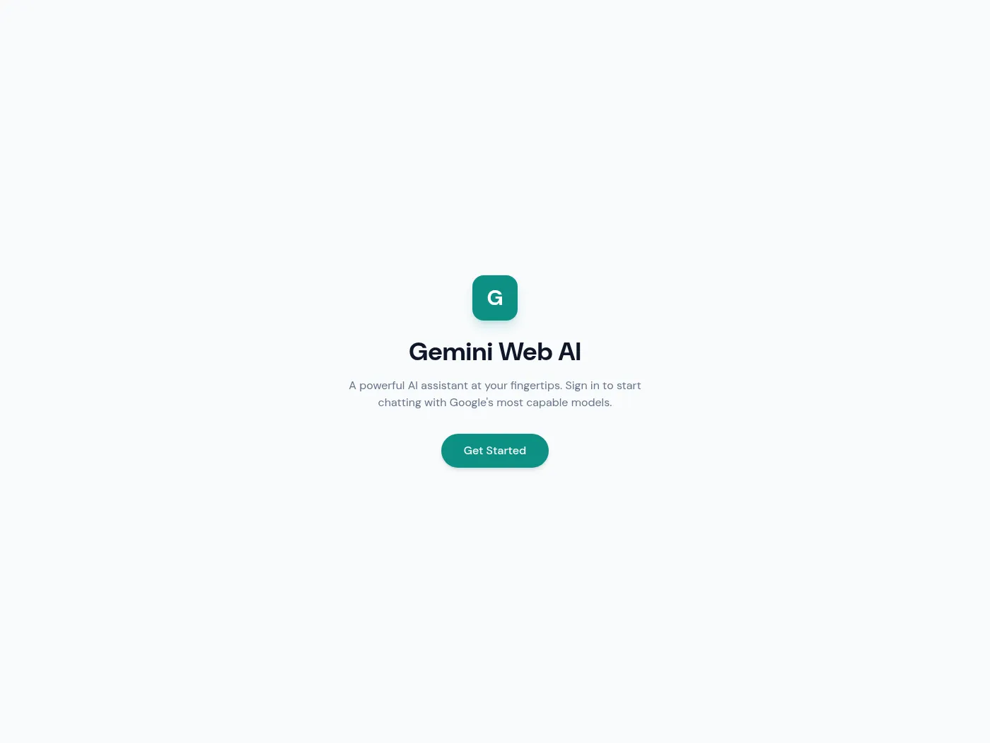 Gemini Web App