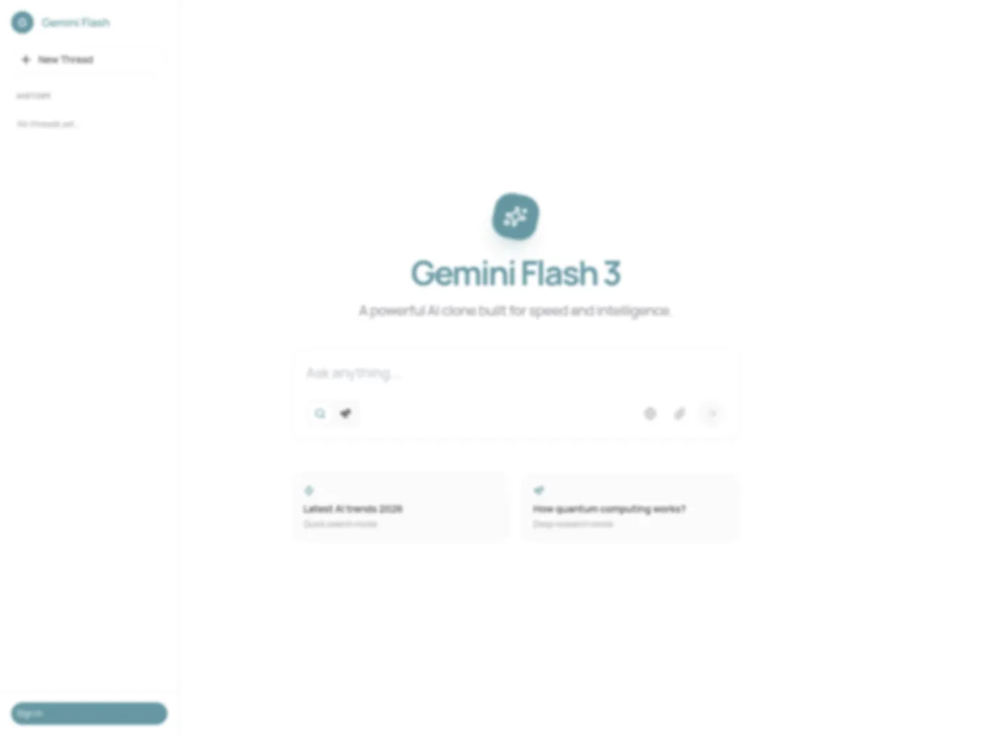 Gemini 3 Flash Clone