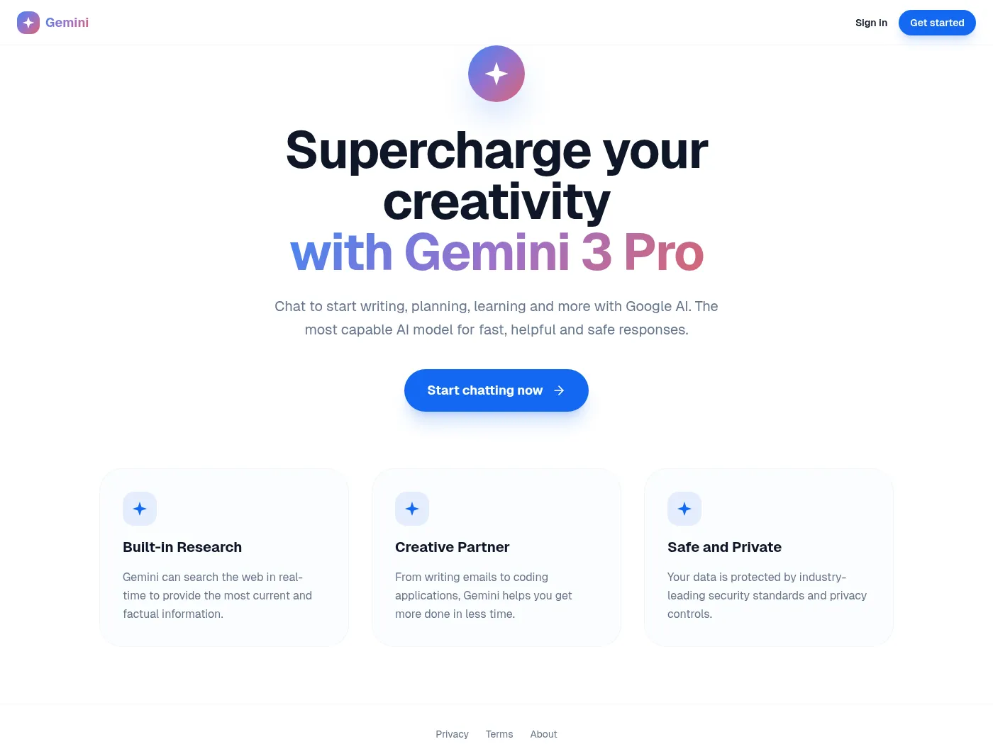 Gemini 3 Pro Clone